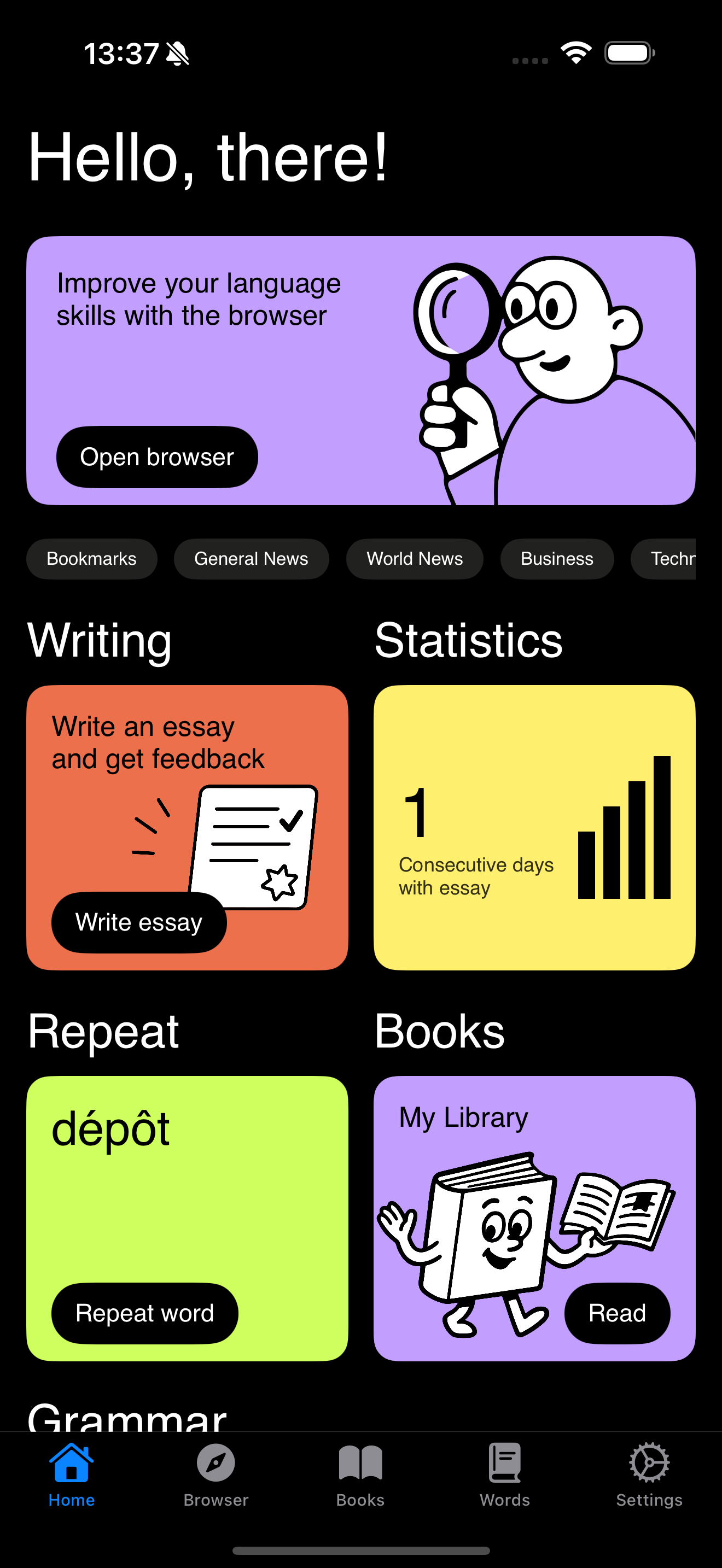 Learn a language easily - Language Learning App